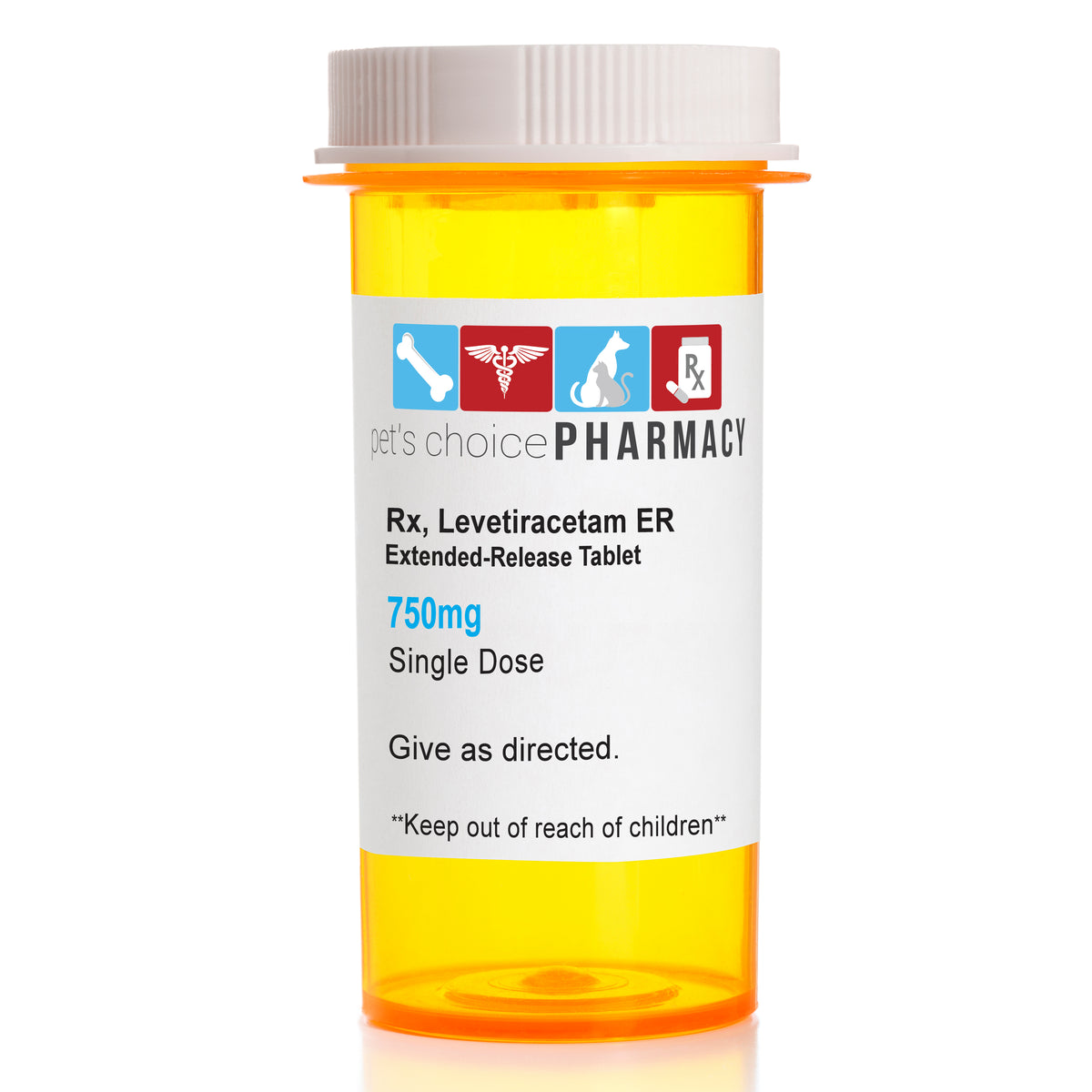 Rx Levetiracetam ER Tabs 750mg, Single Tablet — AnimalWiz.com