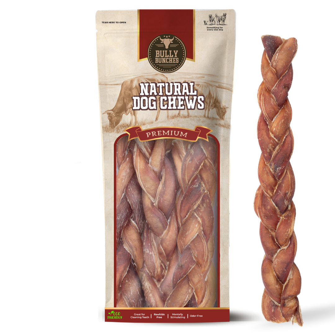 Bully Bunches 12 Inch Jumbo Braided Bully Stick — AnimalWiz.com