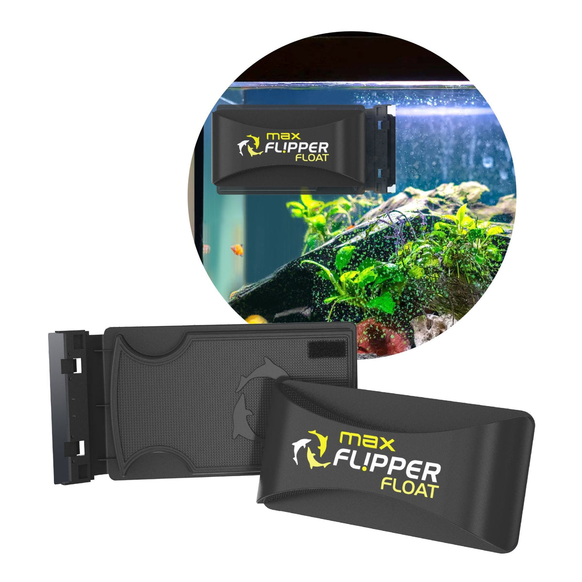 Flipper MAX FLOAT 2 in 1 Magnetic Aquarium Algae Cleaner — AnimalWiz.com