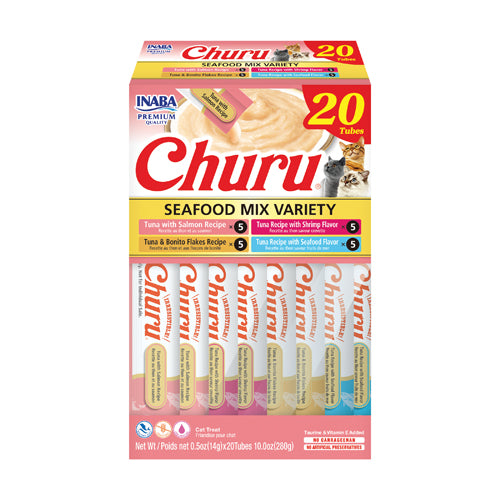 Inaba Seafood Variety BOX 20 Tubes — AnimalWiz.com
