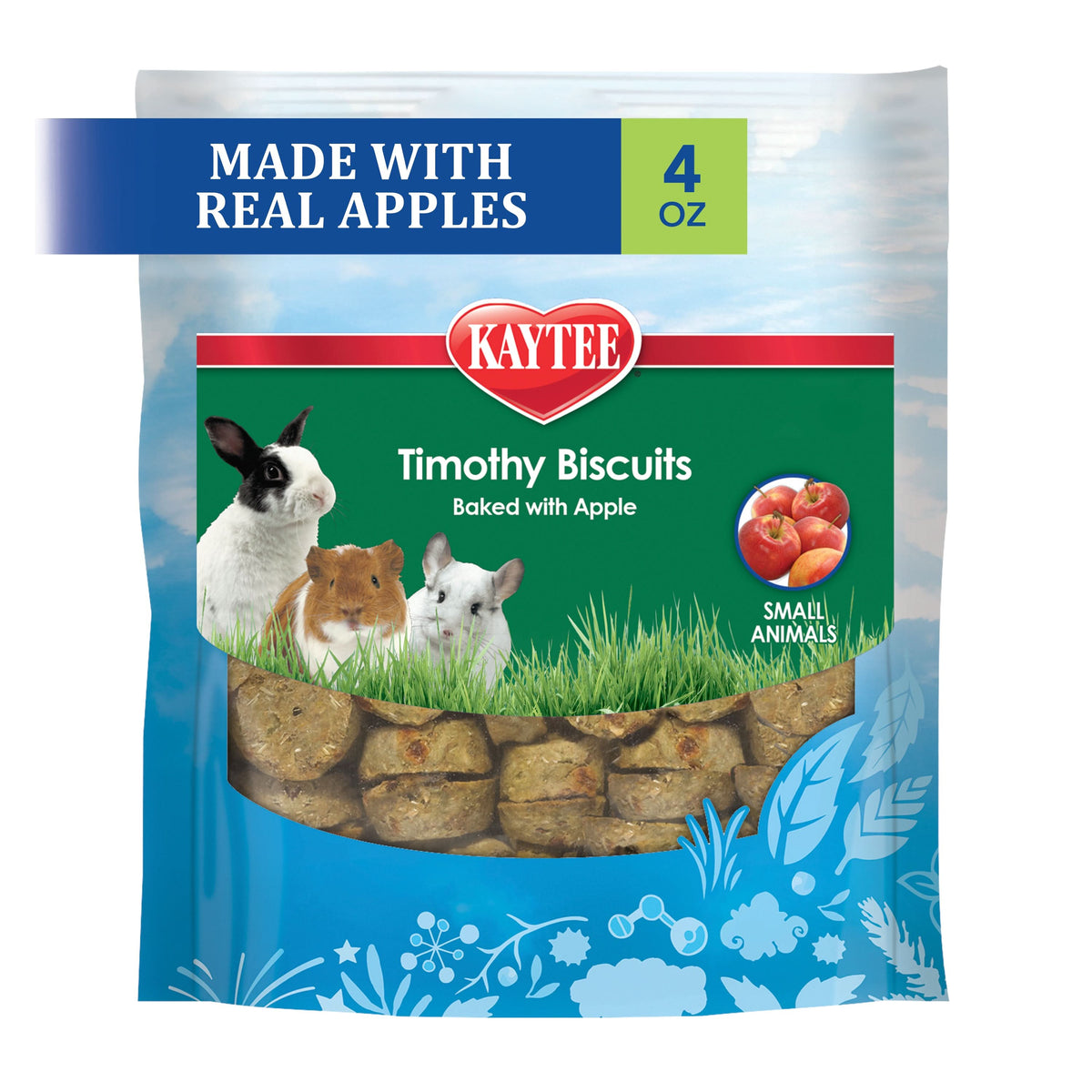 Kaytee Timothy Biscuits Baked Treat, Apple, 4 oz — AnimalWiz.com
