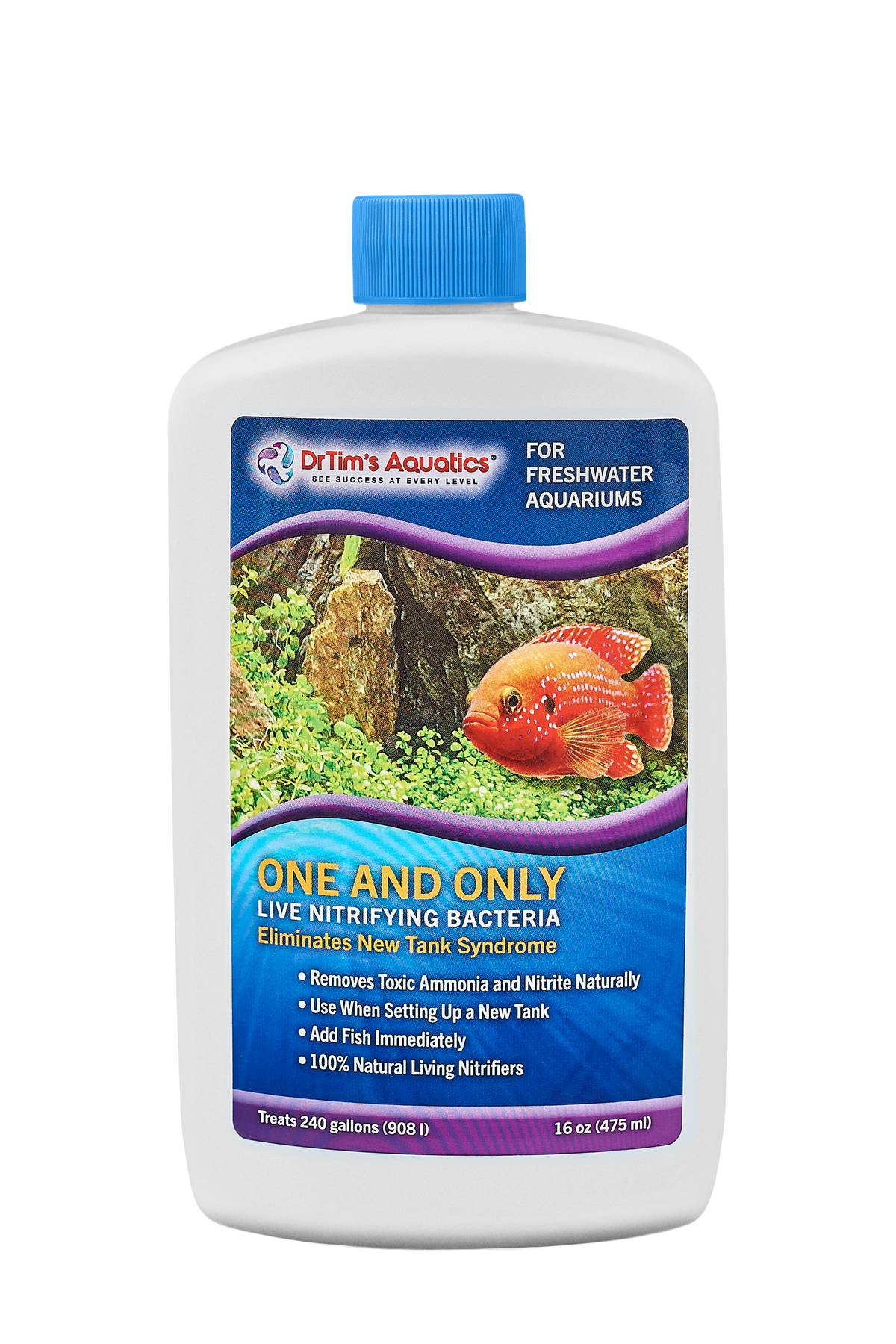 Dr. Tim's Aquatics One & Only Live Nitrifying Bacteria for Freshwater ...