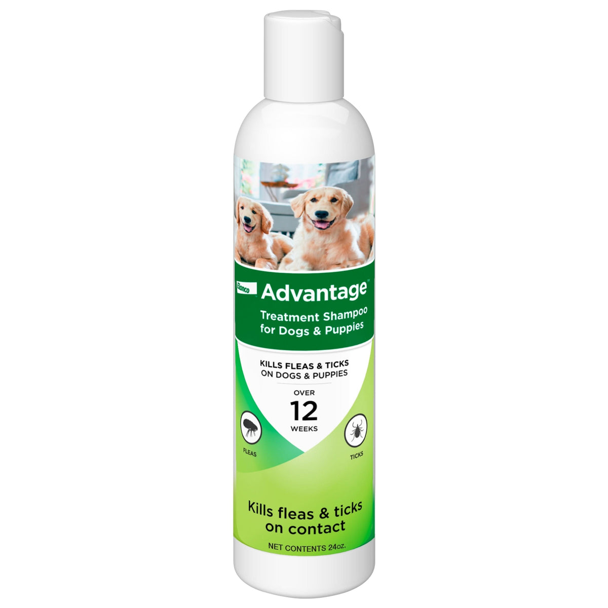 Elanco Advantage Flea & Tick Shampoo for Dogs & Puppies 24oz ...
