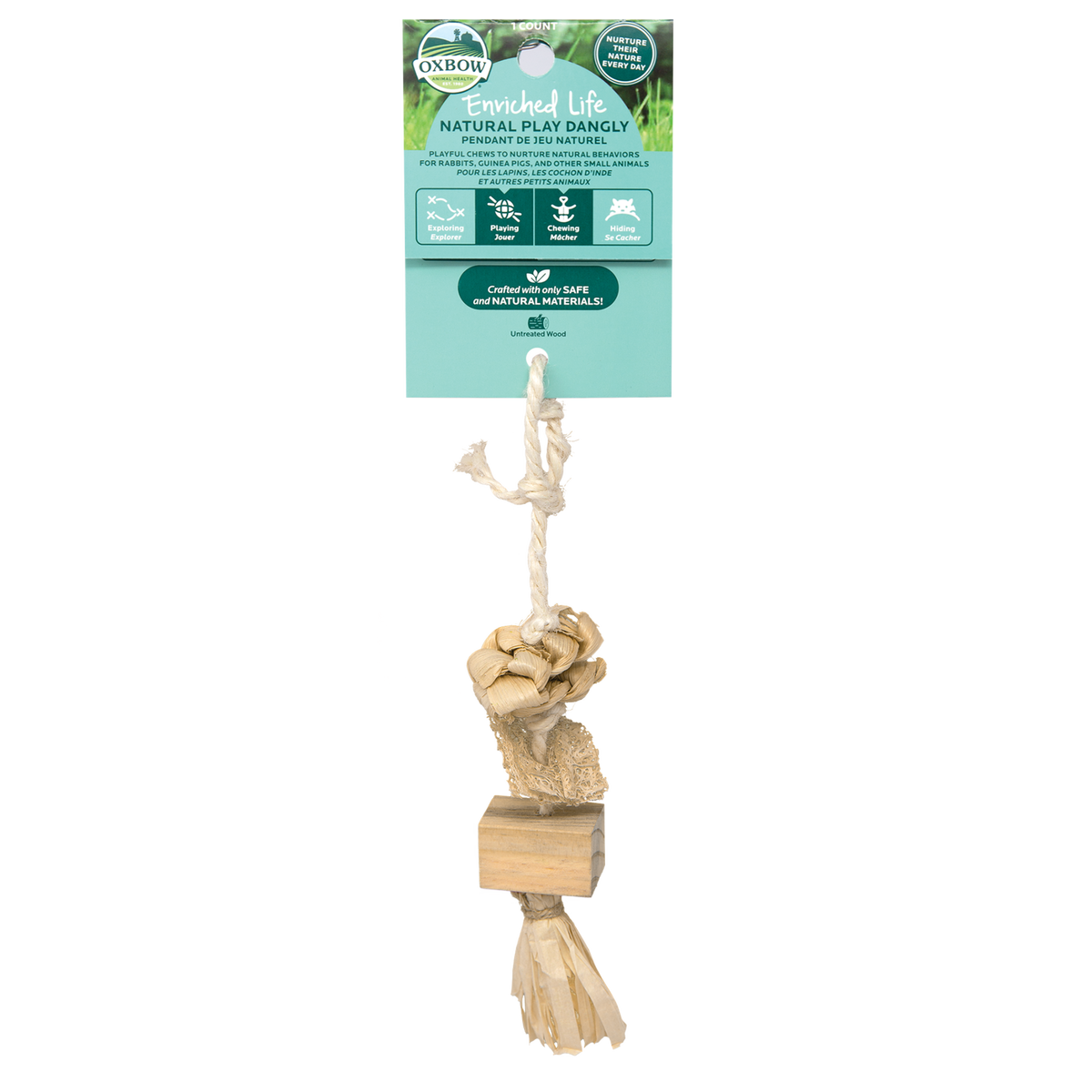 Oxbow Animal Health Enriched Life Natural Play Dangly Small Animal Toy ...