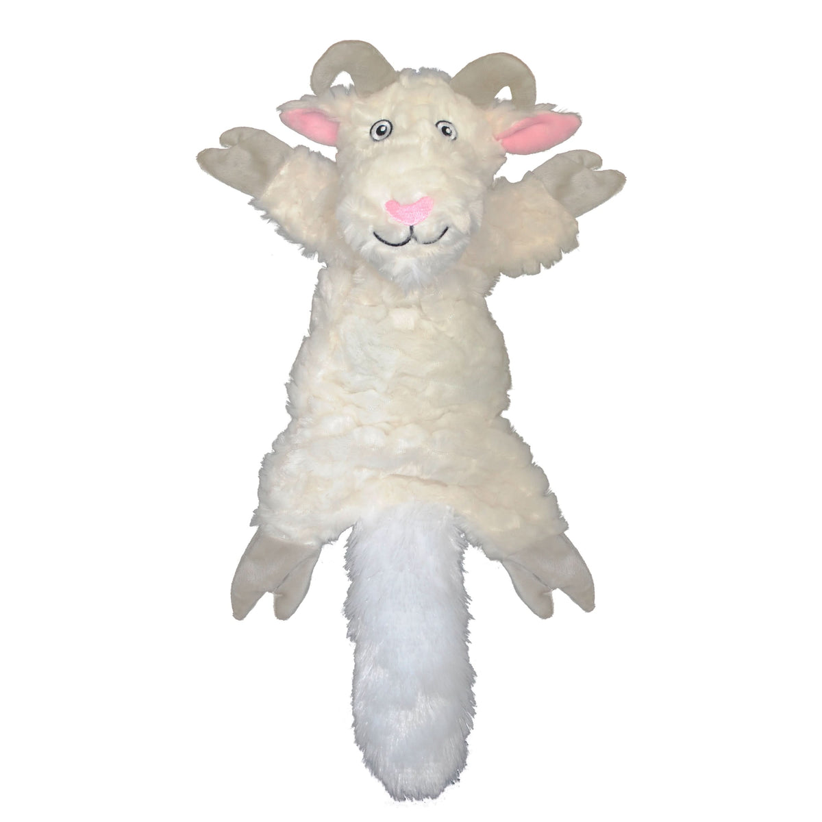 Jolly Pet Fat Tail Stuffed Billy Goat Dog Toy Multi-Color SM ...
