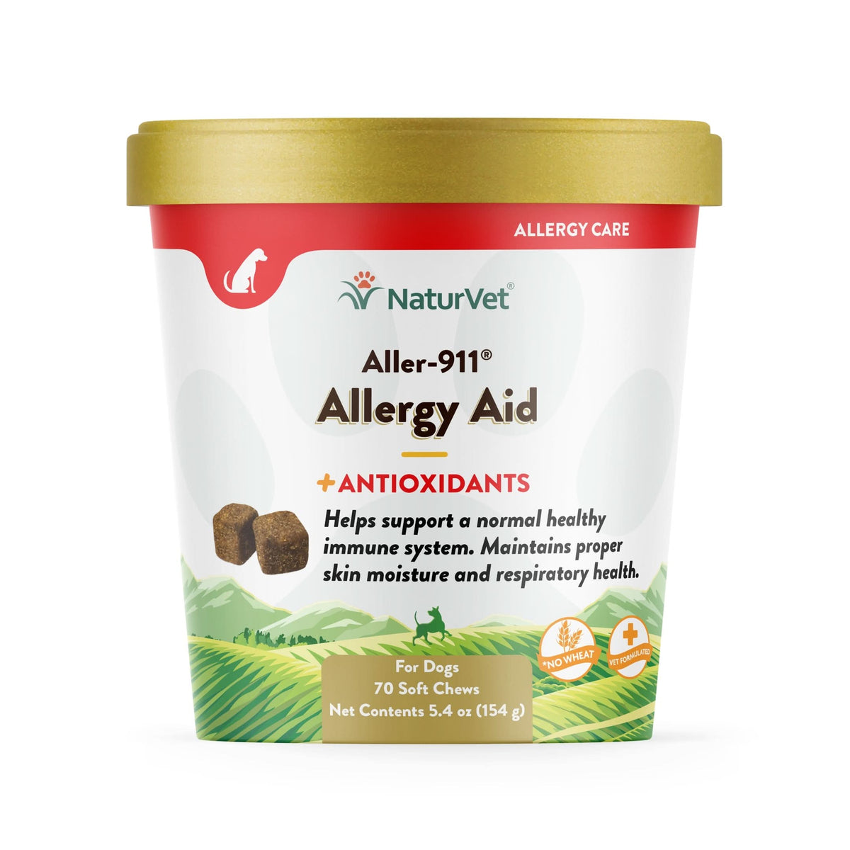 NaturVet Aller-911 Allergy Aid Plus Antioxidants Soft Chew 70ct ...