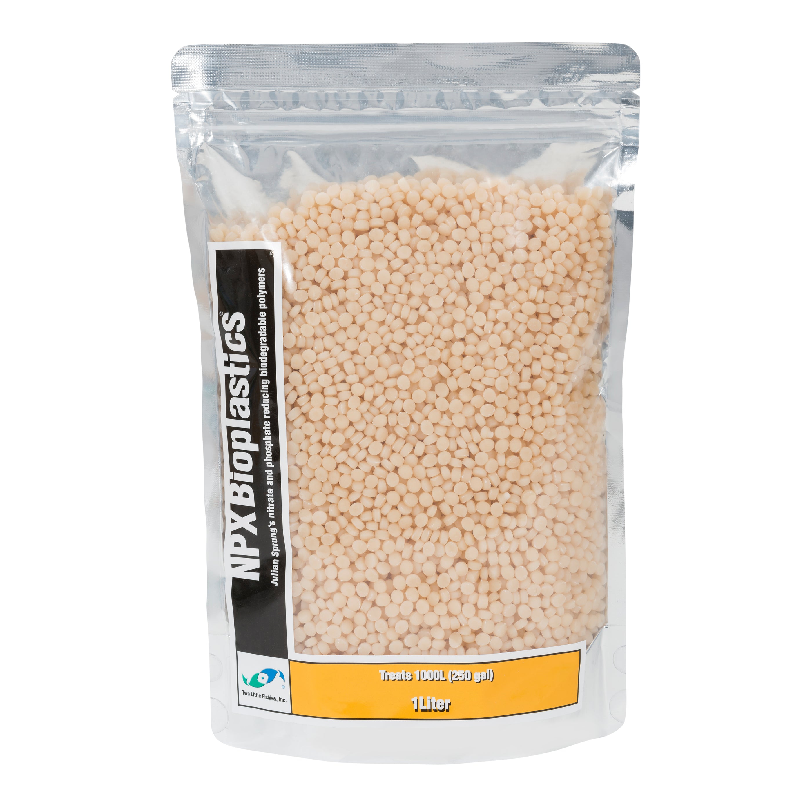 Two Little Fishies NPX BioPlastics Biopellets 1 L — AnimalWiz.com