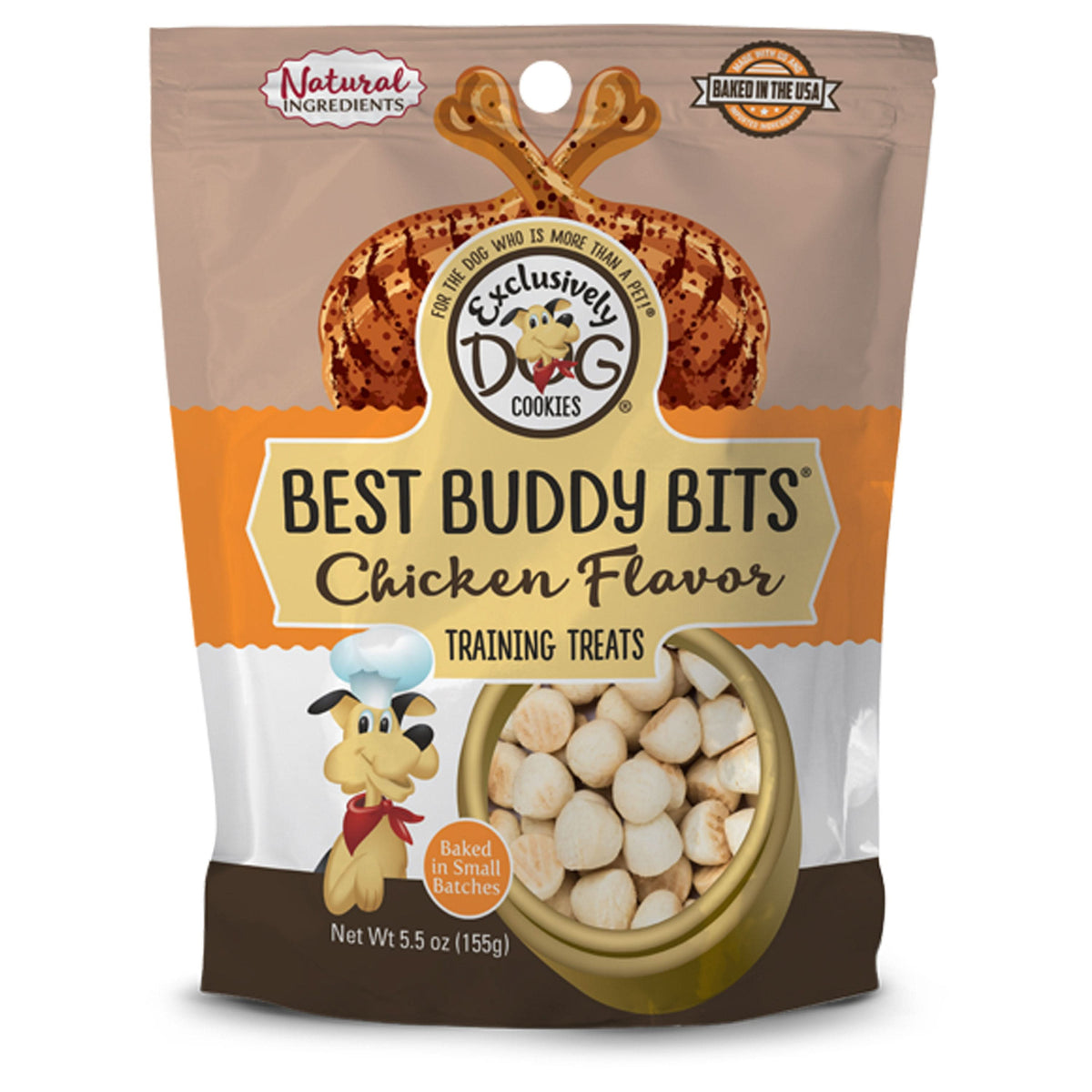 Exclusively Pet Best Buddy Bits Chicken Flavor Dog Treats 5.5 oz ...