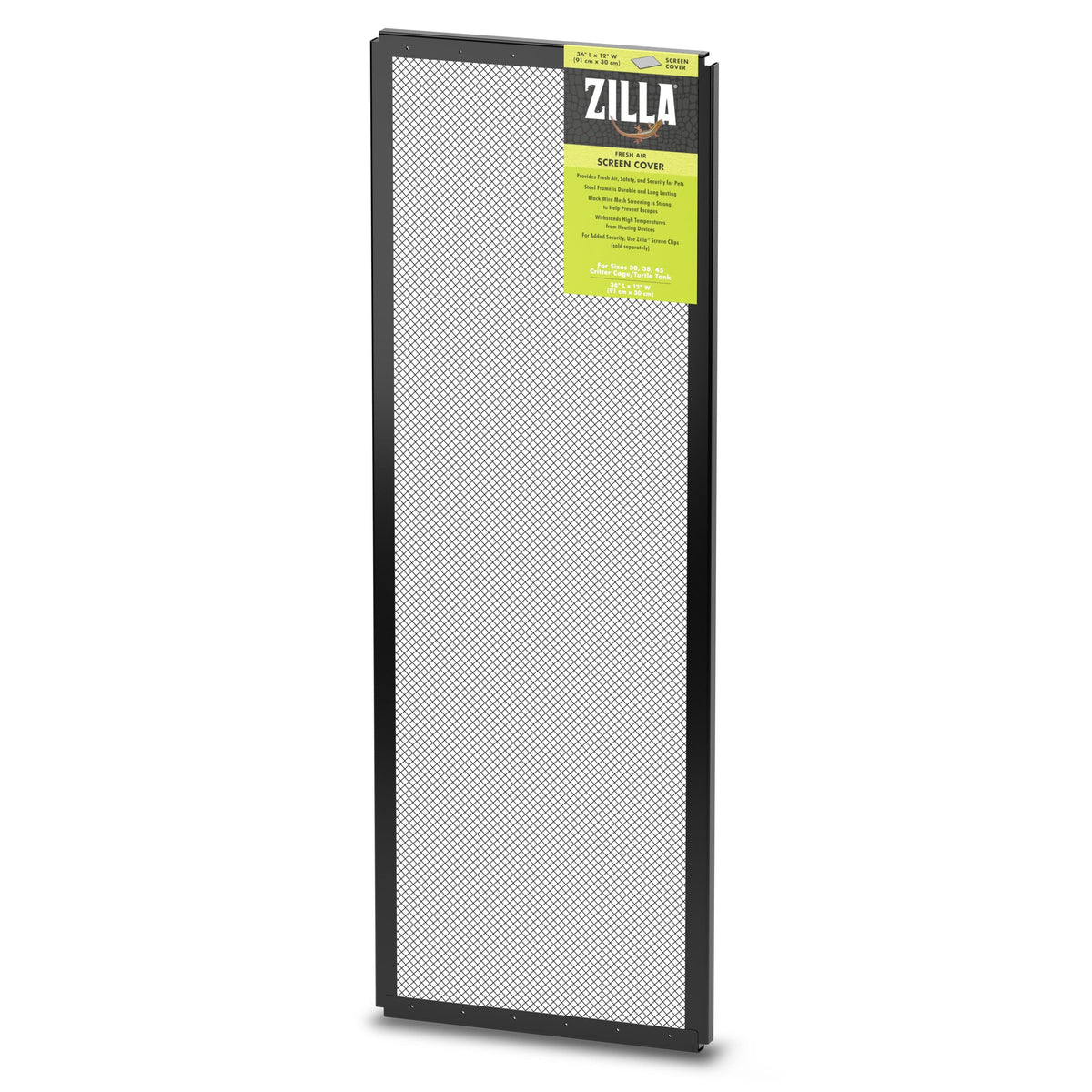 Zilla Solid Screen Covers 36 x 12 Inches — AnimalWiz.com