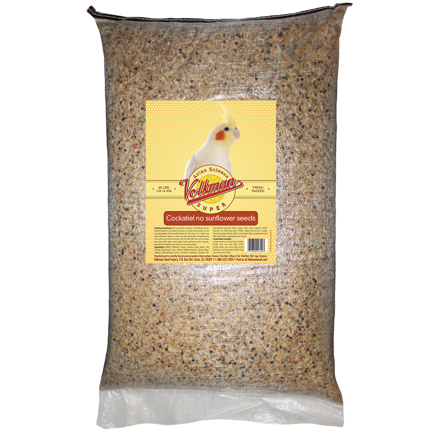 Volkman Seed Company Avian Science Super Cockatiel Bird Treat without ...