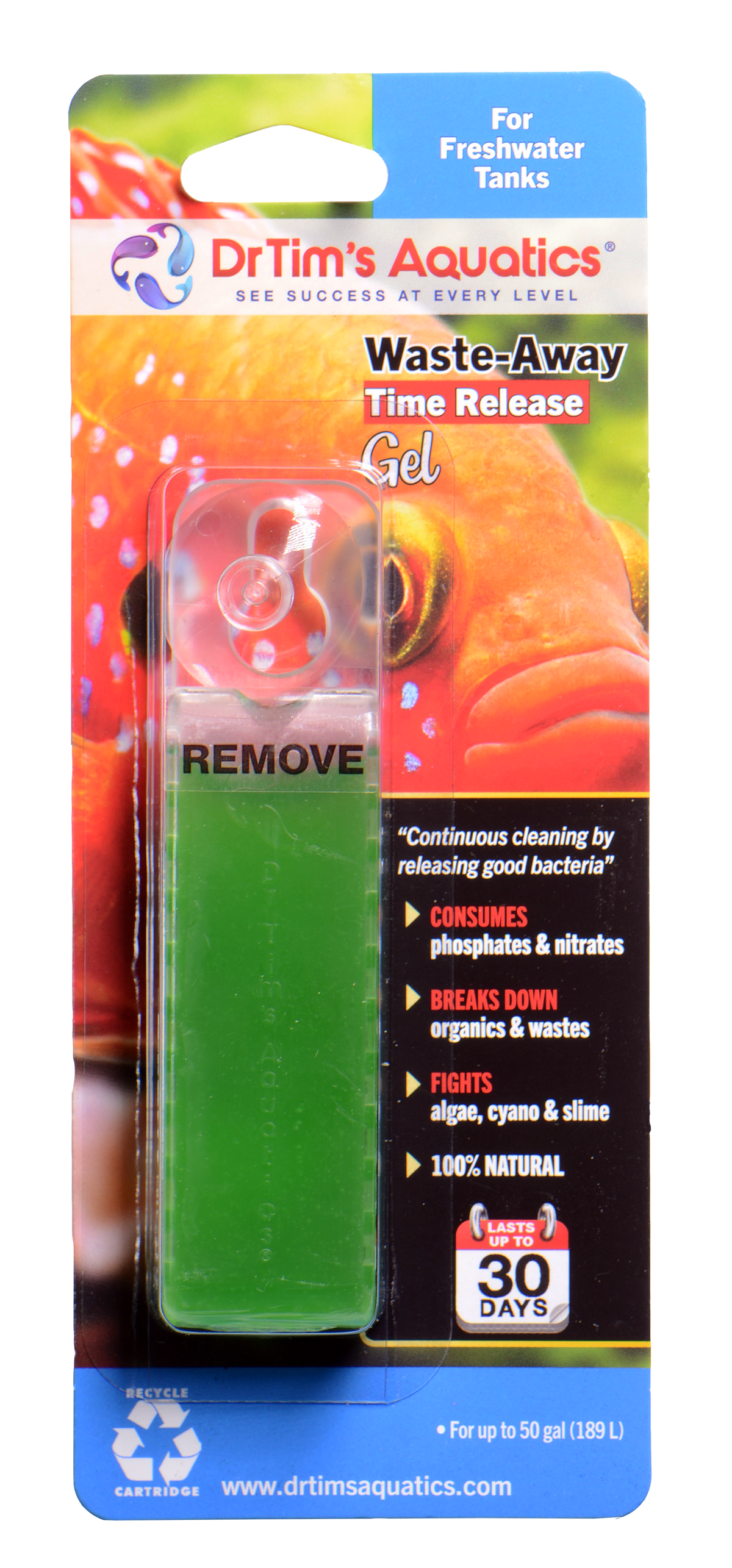 Dr. Tim's Aquatics Waste-Away Freshwater Time Release Gel Water Clarif ...
