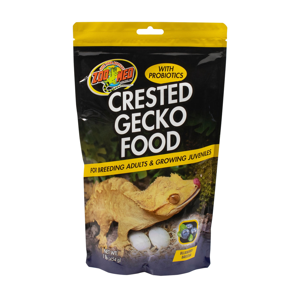 Zoo Med Crested Gecko Premium Blended Gecko Food Blueberry Flavor 1 lb ...
