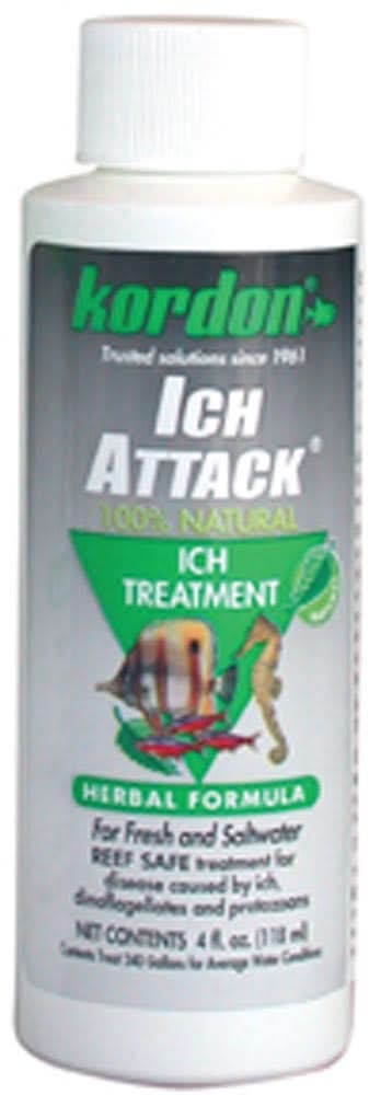 Kordon Ich Attack 100% Natural Ich Treatment 4 fl. oz — AnimalWiz.com