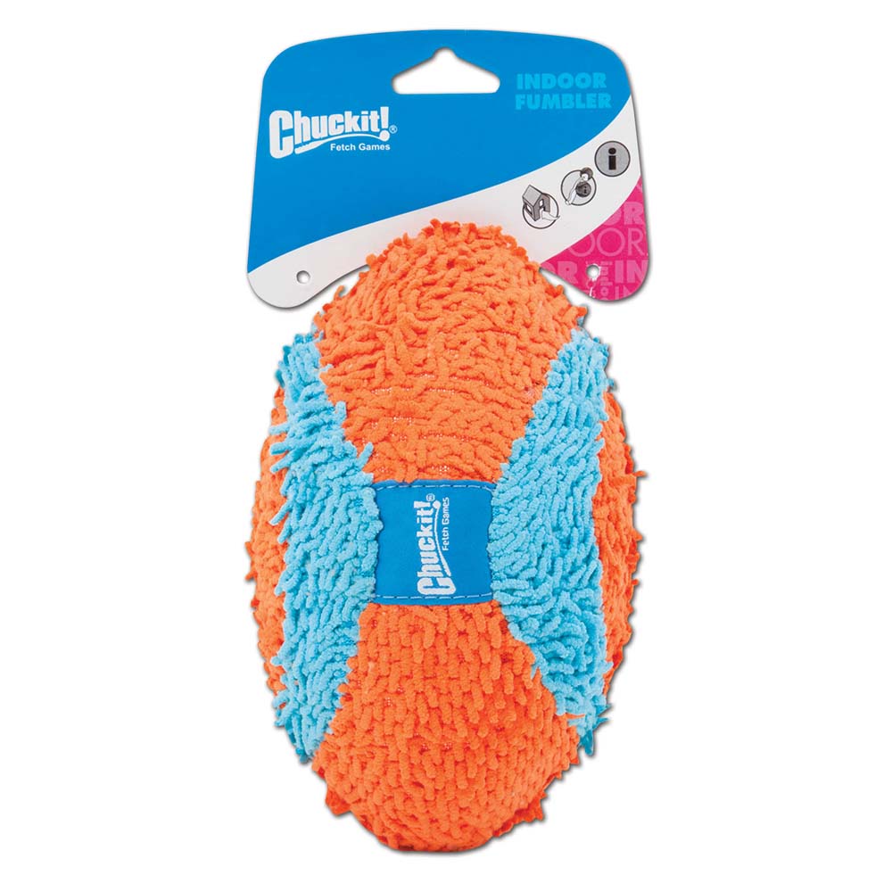 Chuckit! Indoor Fumbler Dog Toy Blue/Orange MD — AnimalWiz.com