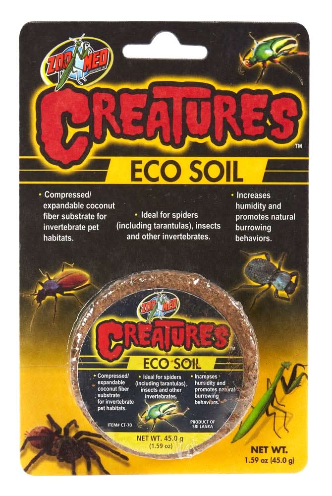 Zoo Med Creature Eco Soil Coconut Fiber Substrate Brown 45 g ...