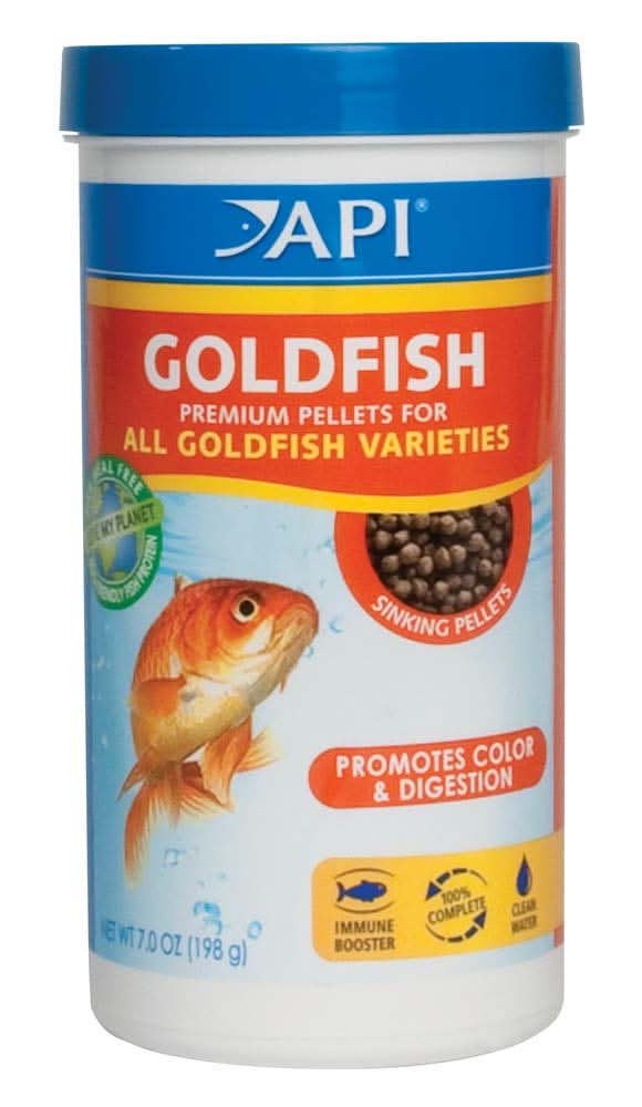 API Goldfish Premium Sinking Pellets Fish Food 7 oz — AnimalWiz.com