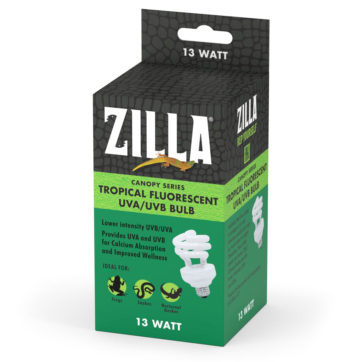 Zilla Canopy Series Fluorescent UVB/UVA Bulbs Tropical 13 W — AnimalWiz.com