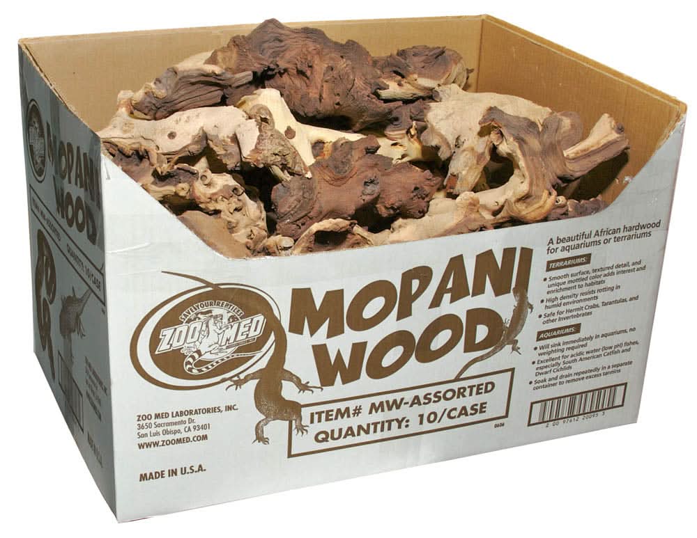 Zoo Med African Mopani Wood Brown 10ct — AnimalWiz.com