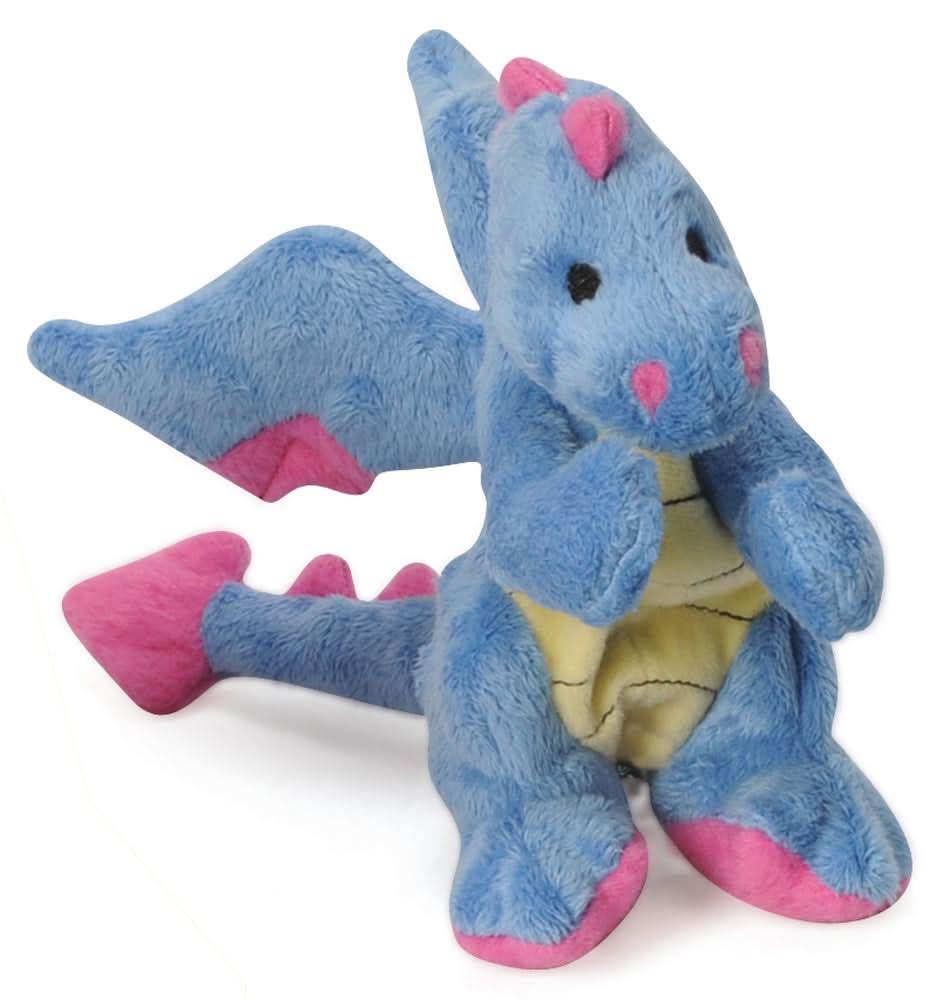 goDog Dragons with Chew Guard Technology Tough Plush Dog Toy Periwinkl ...
