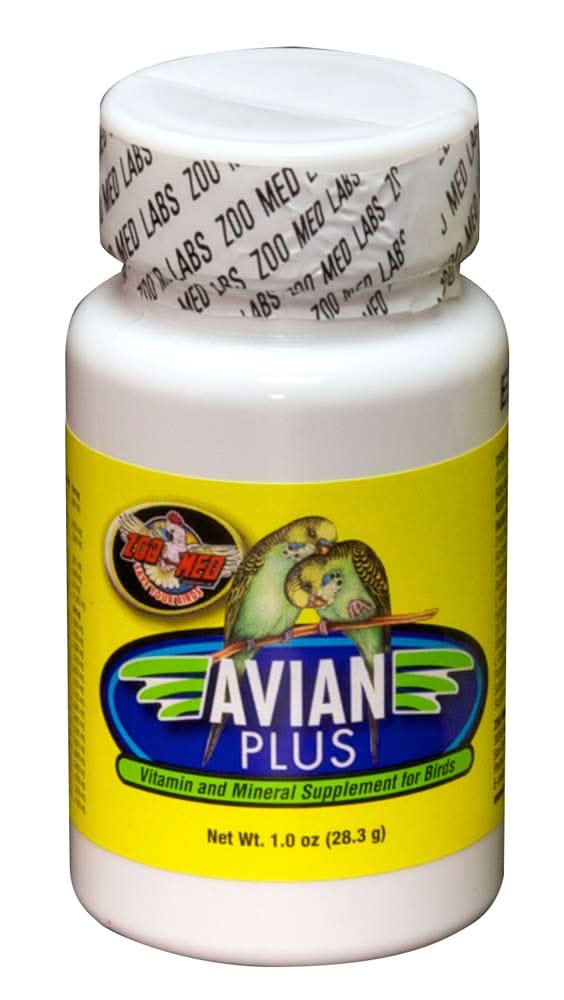 Zoo Med Avian Plus Vitamin and Mineral Bird Supplement 1 oz — AnimalWiz.com