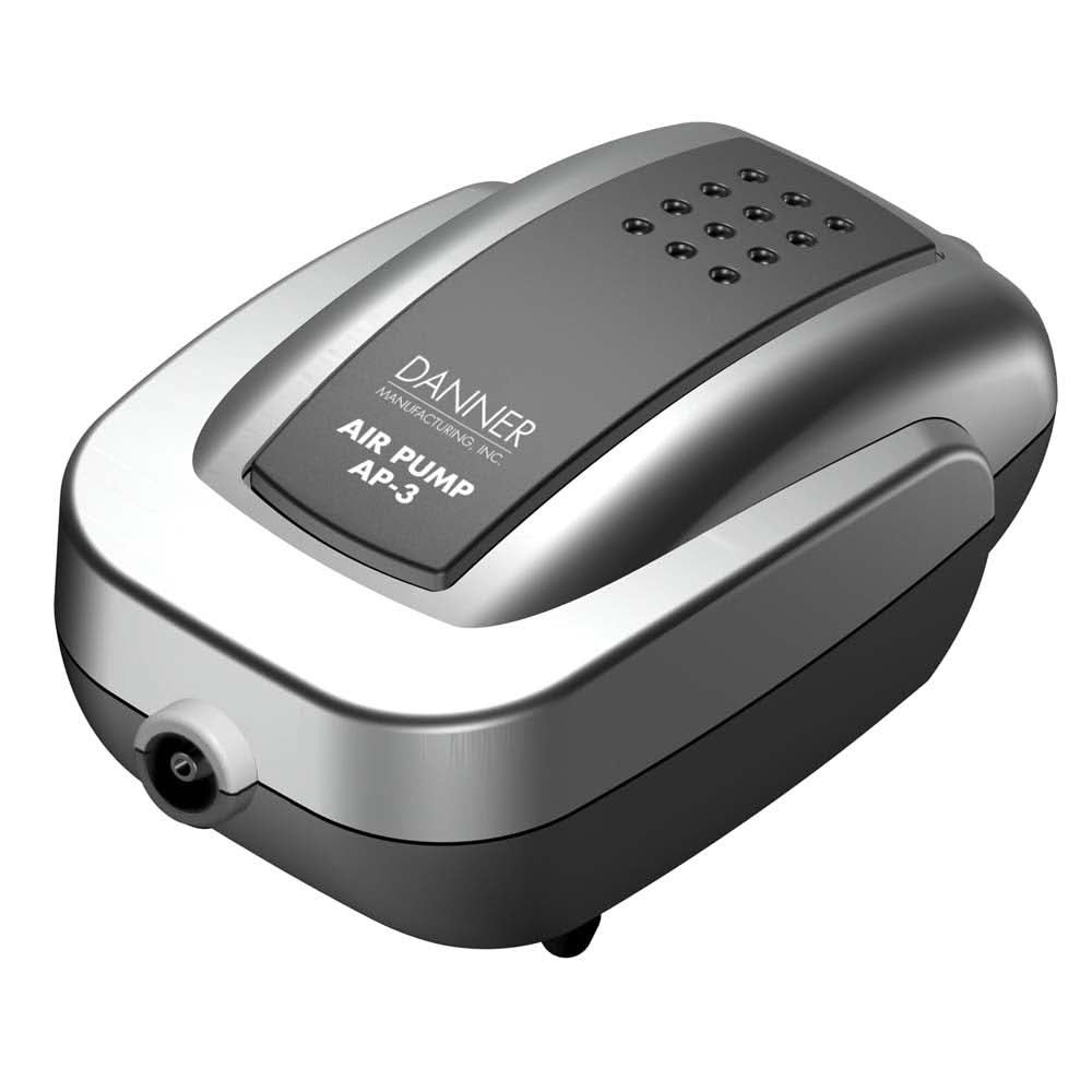 Danner Oxy-Flow AP-3 Low Volume Aquarium Air Pump Grey — AnimalWiz.com