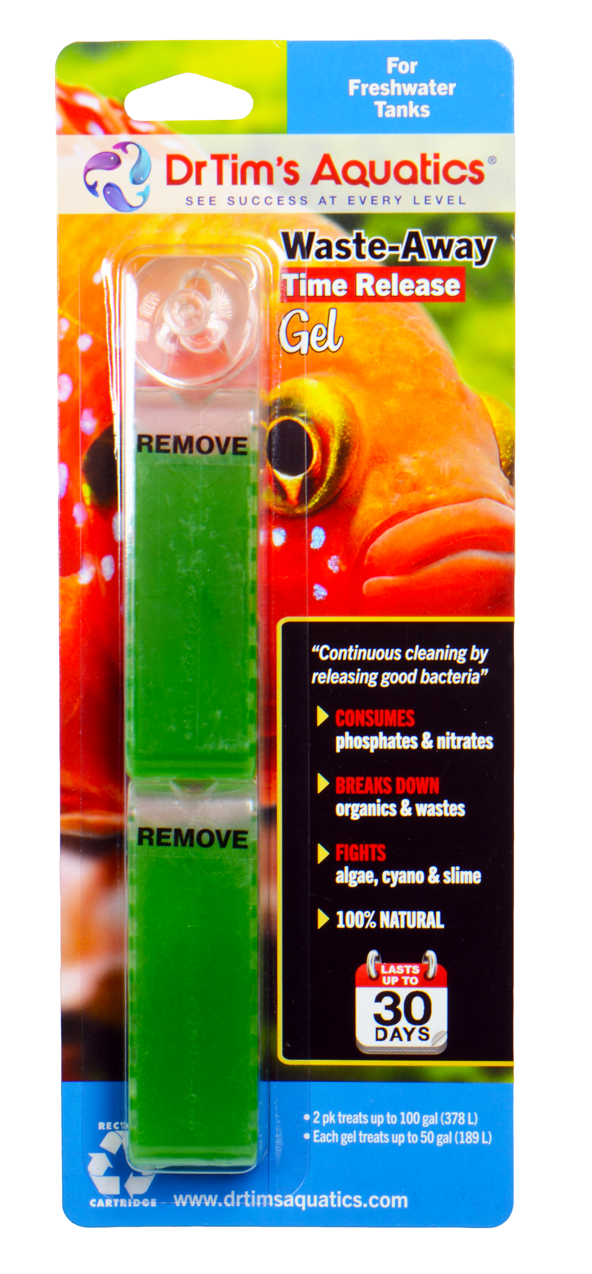Dr. Tim's Aquatics Waste-Away Freshwater Time Release Gel Water Clarif ...