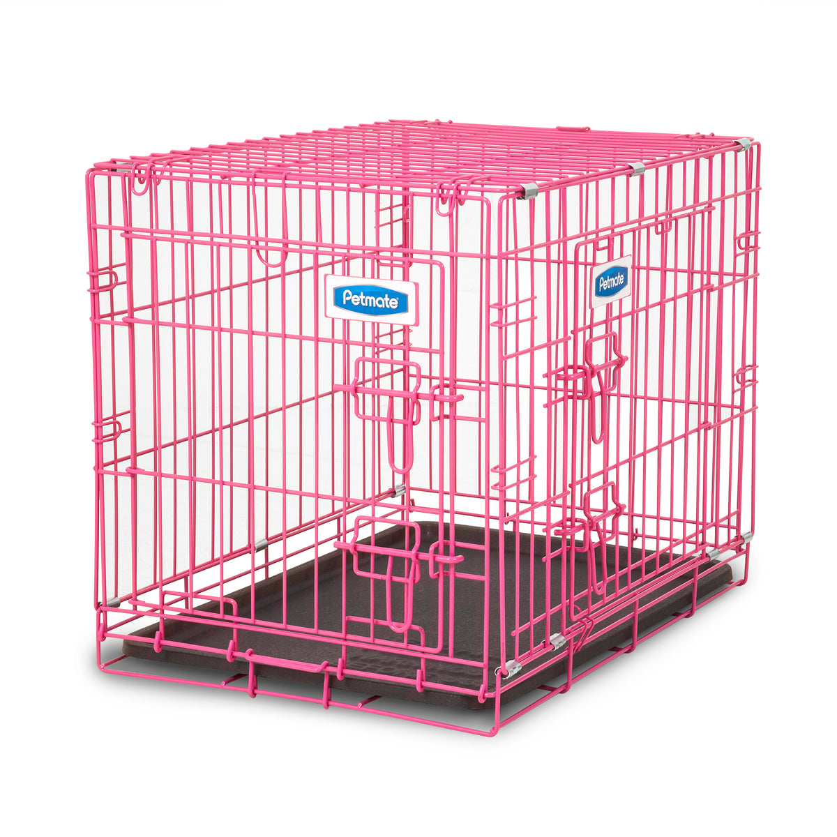 Petmate Puppy 2-Door Training Retreat Kennel Pink 24 in — AnimalWiz.com