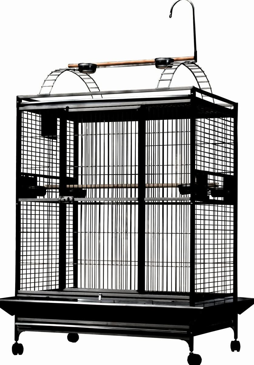 A&E Cage Company 48"x36" Playtop Cage 1" Bar Spacing Bird Cage ...