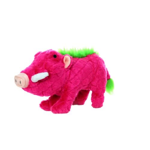 Mighty Safari Warthog Pink Dog Toy — AnimalWiz.com